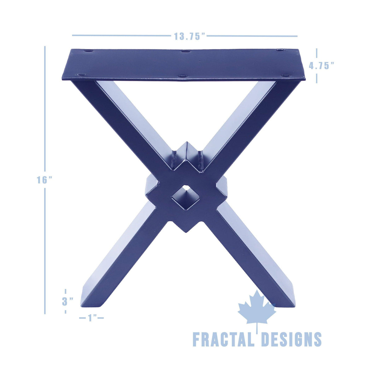 16” Diamond X Shape Furniture Legs — Fractal Designs Inc