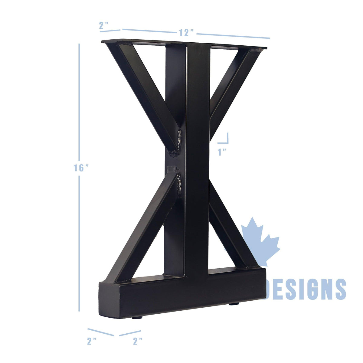 16” Hourglass Shape Furniture Legs, 1 Pair — Fractal Designs Inc