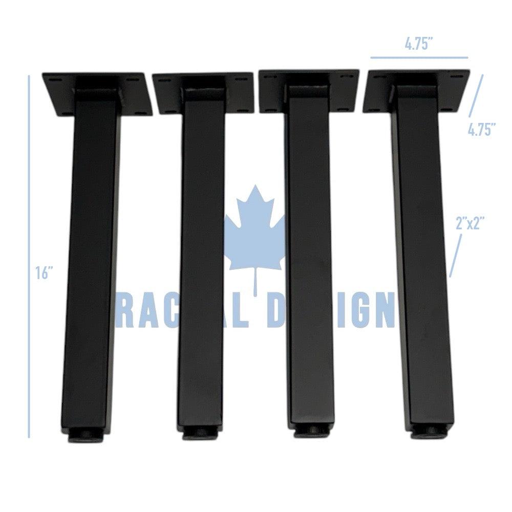 16” Square Post Legs, Set/4 — Fractal Designs Inc