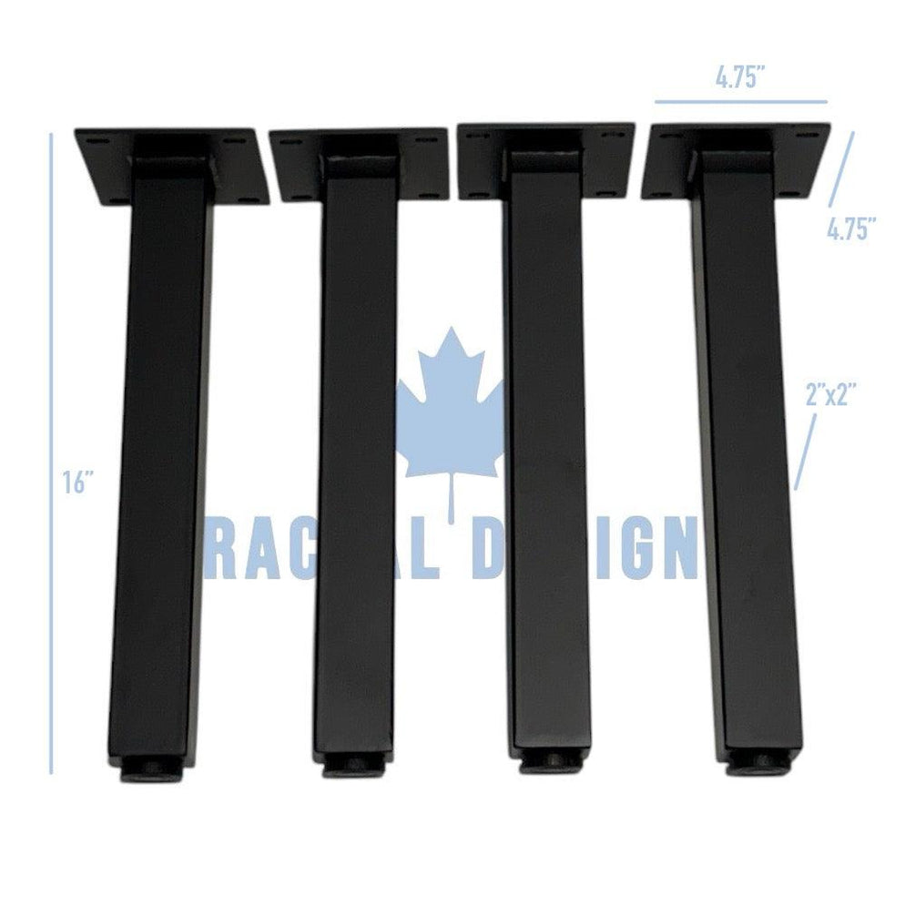 16” Square Post Legs, Set/4 — Fractal Designs Inc