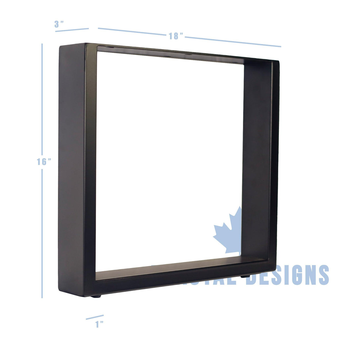 16” Rectangle Shape Furniture Legs - 18" wide — Fractal Designs Inc