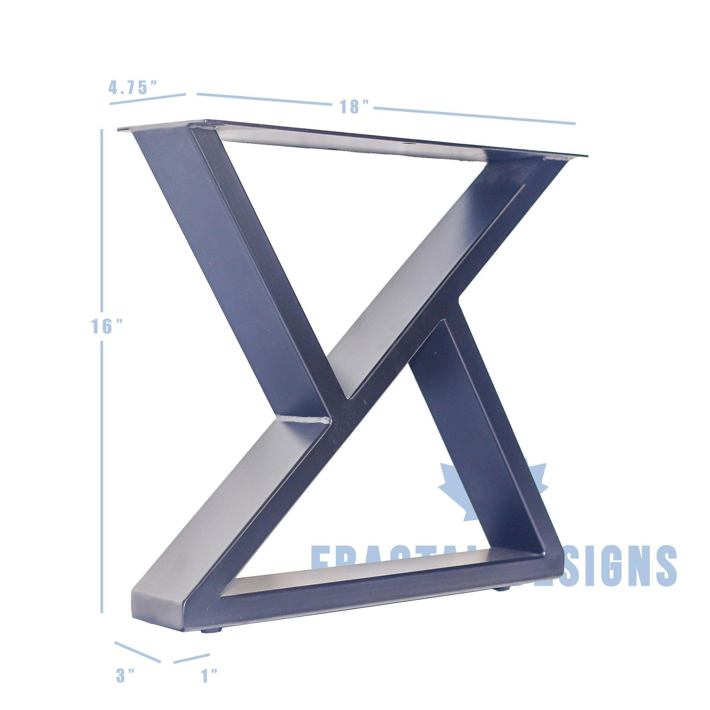 16” Z Shape Furniture Legs - 18" Wide, 1 Pair — Fractal Designs Inc