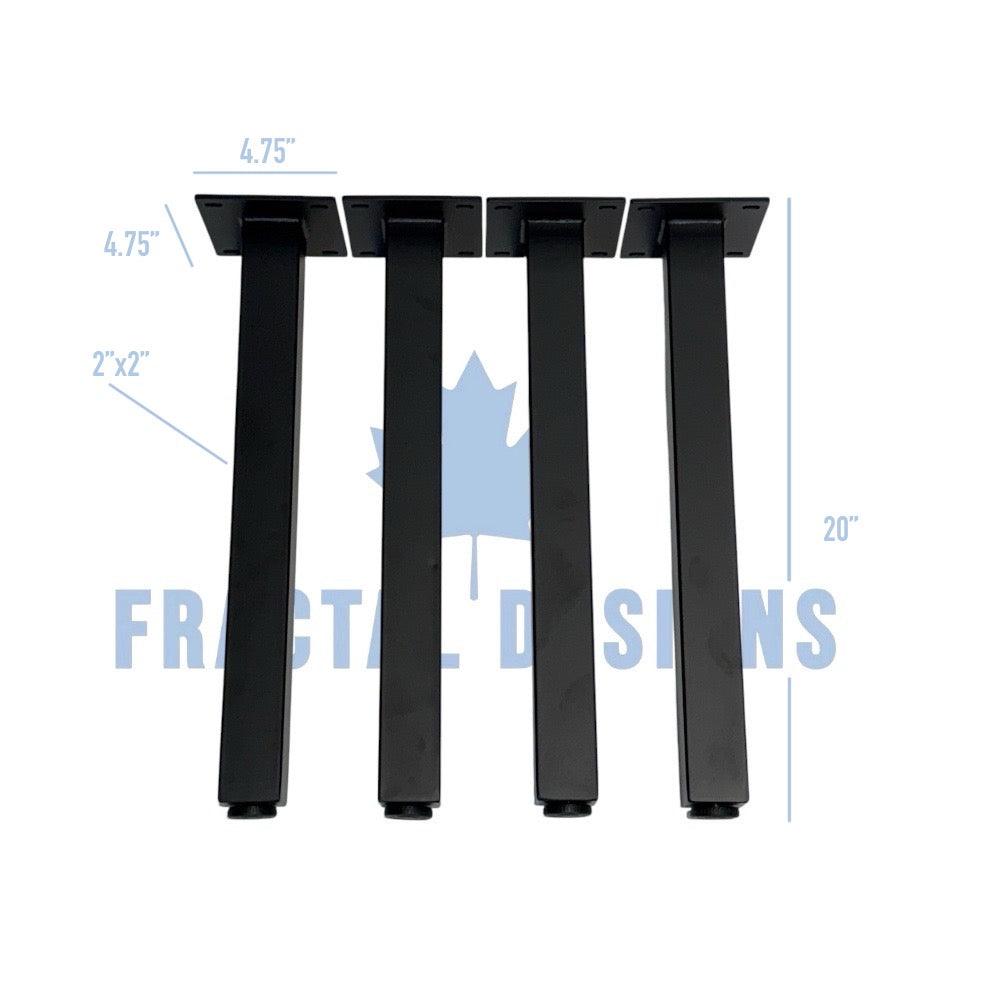 20” Square Post Legs, Set/4 — Fractal Designs Inc
