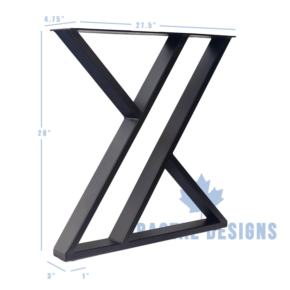 28” Double Z Shape Furniture Legs, 1 Pair — Fractal Designs Inc