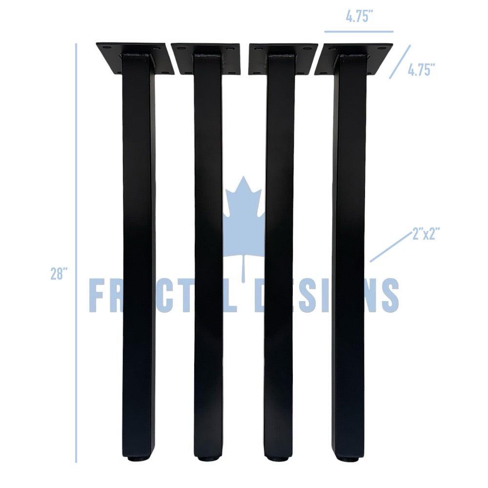 28” Square Post Legs, Set/4 — Fractal Designs Inc