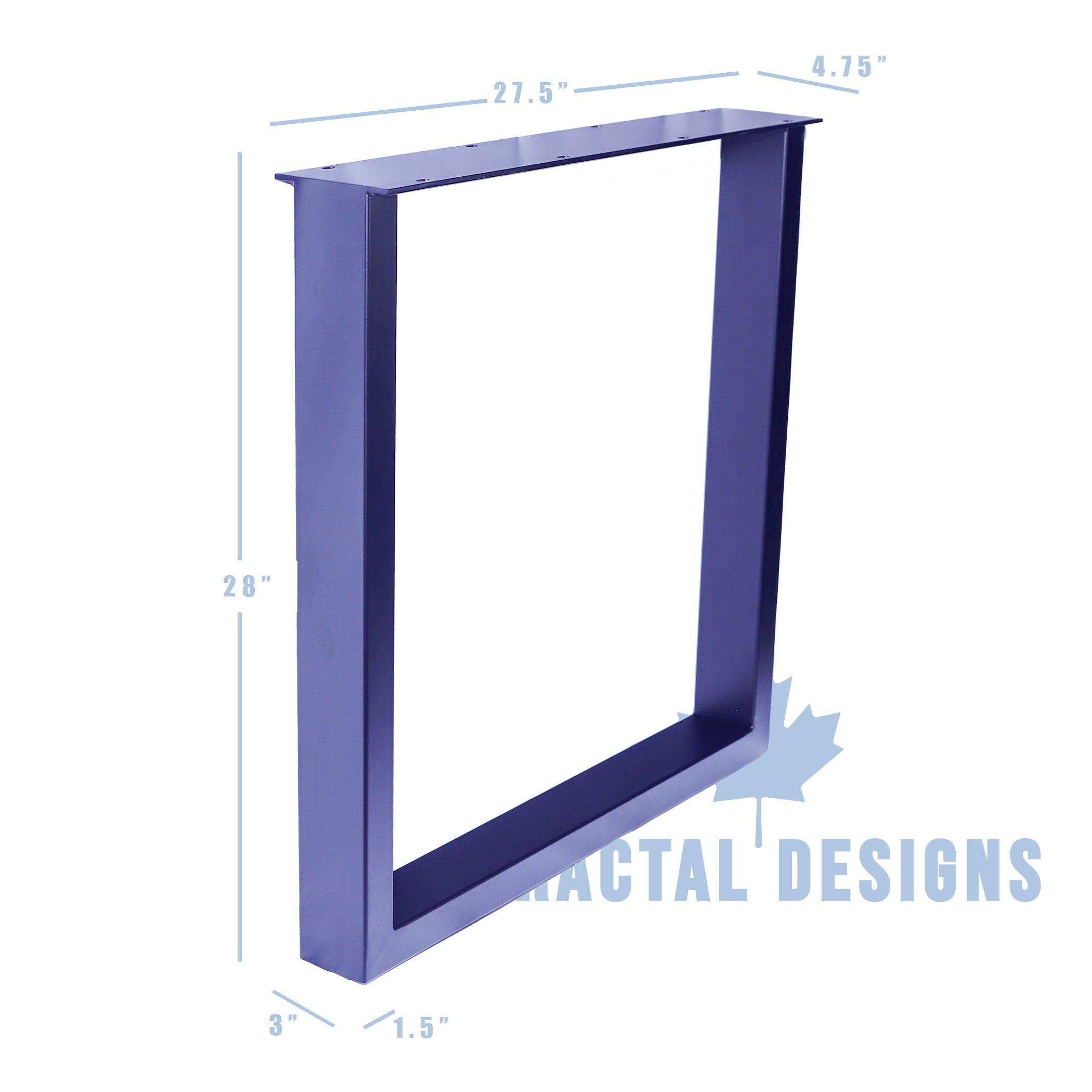28” Rectangle Shape Furniture Legs, 1 Pair — Fractal Designs Inc