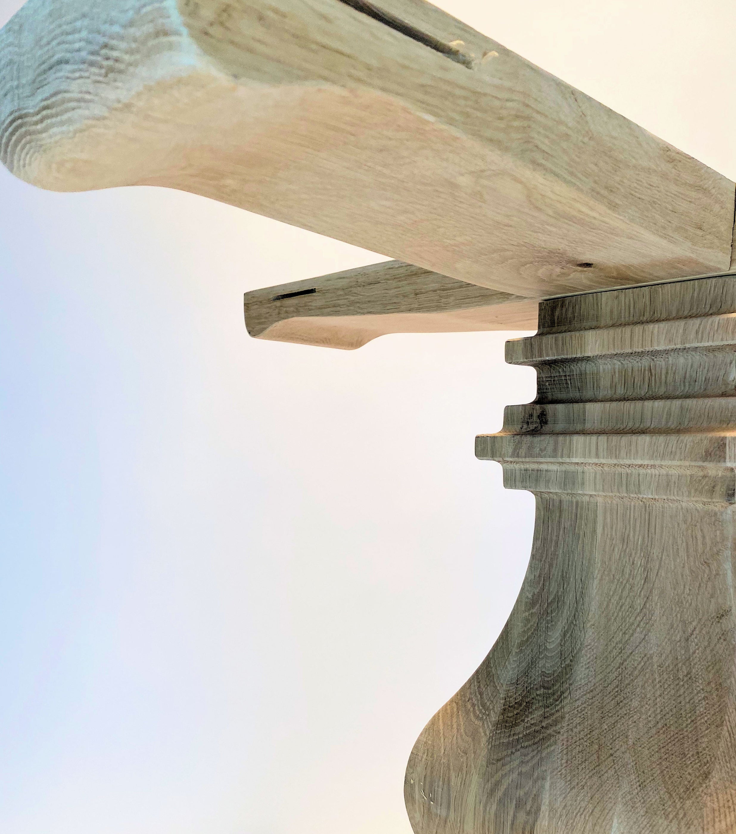 Wooden Pedestal Table Base - Standard Table Leg — Fractal Designs Inc